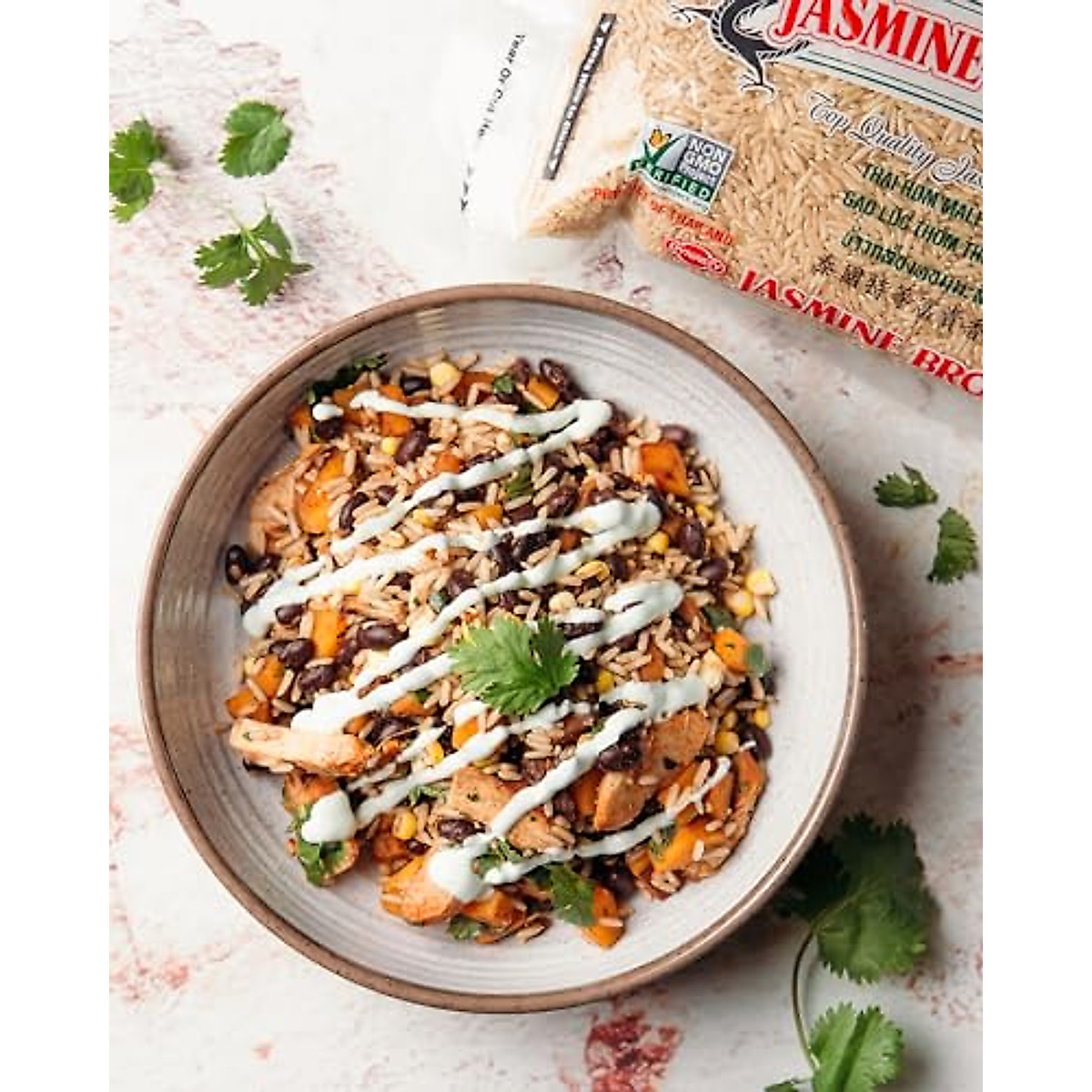 Dynasty Jasmine Brown Rice, 5 Pound (Pack of 6)