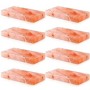 Fabbay 8 Pcs Animal Lick Salt Bulk Himalayan Salt Block Pink Salt Lick Brick Long Lasting Compressed Minerals Block for Animals, Horses, Deer, Cattle, Sheep, and Other Livestock