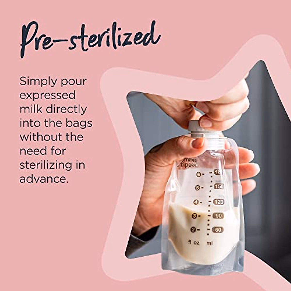 Tommee Tippee Breast Milk Pouches (70 Count) Compatible with All Leading Breast Pumps and Bottle Nipples, BPA-Free