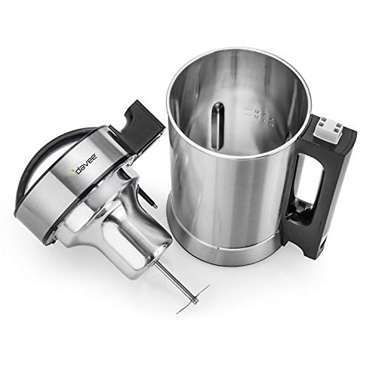 Idavee Brand - IAE15-1.9 Liter Automatic Hot Soy Milk (Almond, Rice, Quinoa Milk) Soup, Porridge & Cold Juice Maker - 2 Layer Stainless Steel - Recipe Booklet