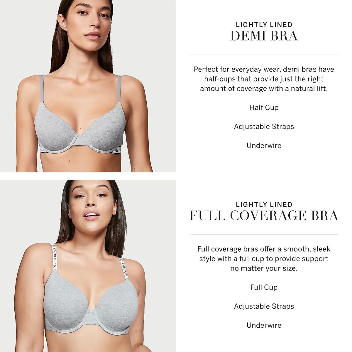 Victoria's Secret T Shirt Demi Bra, Lightly Lined, Smoothing, Bras for Women, Beige (34C)