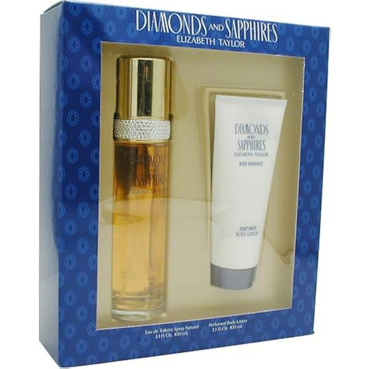 Diamonds & Sapphires By Elizabeth Taylor For Women, Set-edt Spray 3.3 Ounce & Body Lotion, 3.3-Ounce