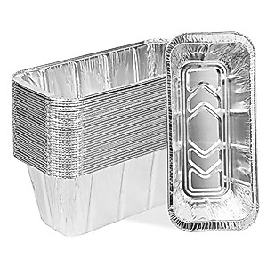 SHINESTAR 35-Pack Grease Cup Liners for Blackstone 17, 22, 28, 30, 36 Inch Griddle with Rear Grease Cup, Disposable Aluminum Foil Drip Pan, 8 x 3.7 Inch