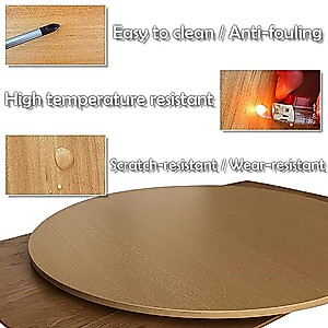 Dining Table Rotating Serving Plate Round Wooden Rotating Tray, 20" 24" 28" 32" 36" 39" Tabletop Lazy Susan Turntable, For Passing Things Around The Dinner Table