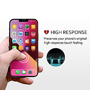 iCarez HD Anti Glare Matte Screen Protector for iPhone 14 Plus iPhone 13 Pro Max 6.7-Inches [3 Pack] (Case Friendly) Premium No Bubble Easy to Apply with Hinge Installation