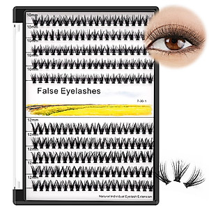 Vayator 10+12mm Mixed 12+14mm Mixed Tray Mink Eyelash Extension Natural 3D Russian Volume Faux Eyelashes Individual 20D Cluster Lashes Makeup (10mm+12mm Mixed)