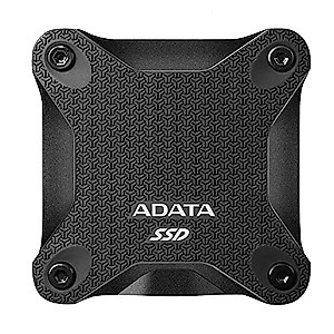 ADATA SD600Q 480GB Ultra-Speed Portable Durable External SSD - Up to 440MB/s - 3D NAND USB3.2 Black (ASD600Q-480GU31-CBK)