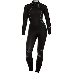 BARE 5MM Women's Nixie Ultra Full Wetsuit | Great for Scuba Diving | Comfortable Full Stretch Neoprene | Long Sleeve | Unique Omnired Material Woven into Fabric for Added Warmth | Black 06
