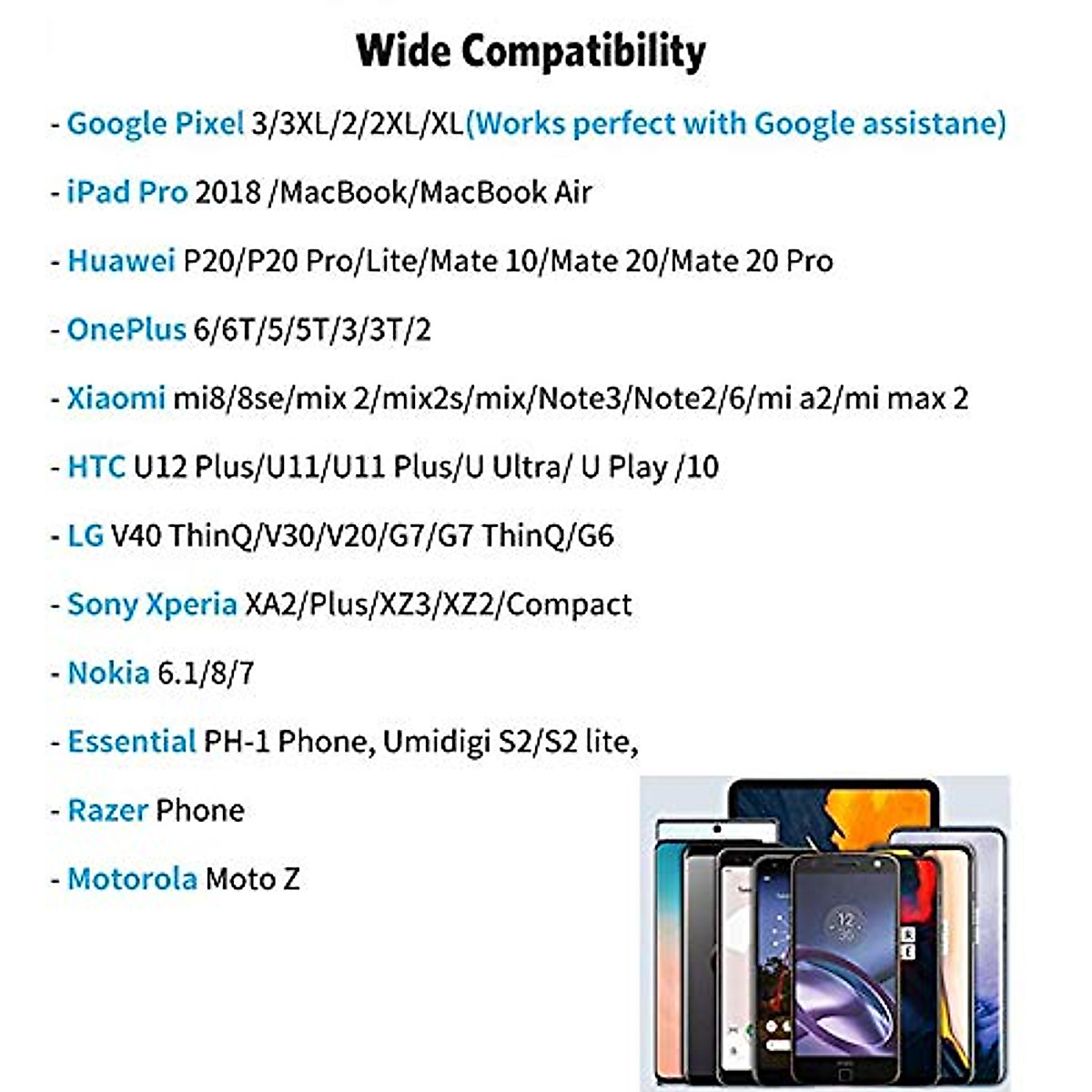 USB C Headphones,Type C Earbuds USB C Earphones with Mic & Volume Control Compatible with Google Pixel 3/2/XL,iPad Pro 2018, OnePlus 6T,Huawei Essential Phones