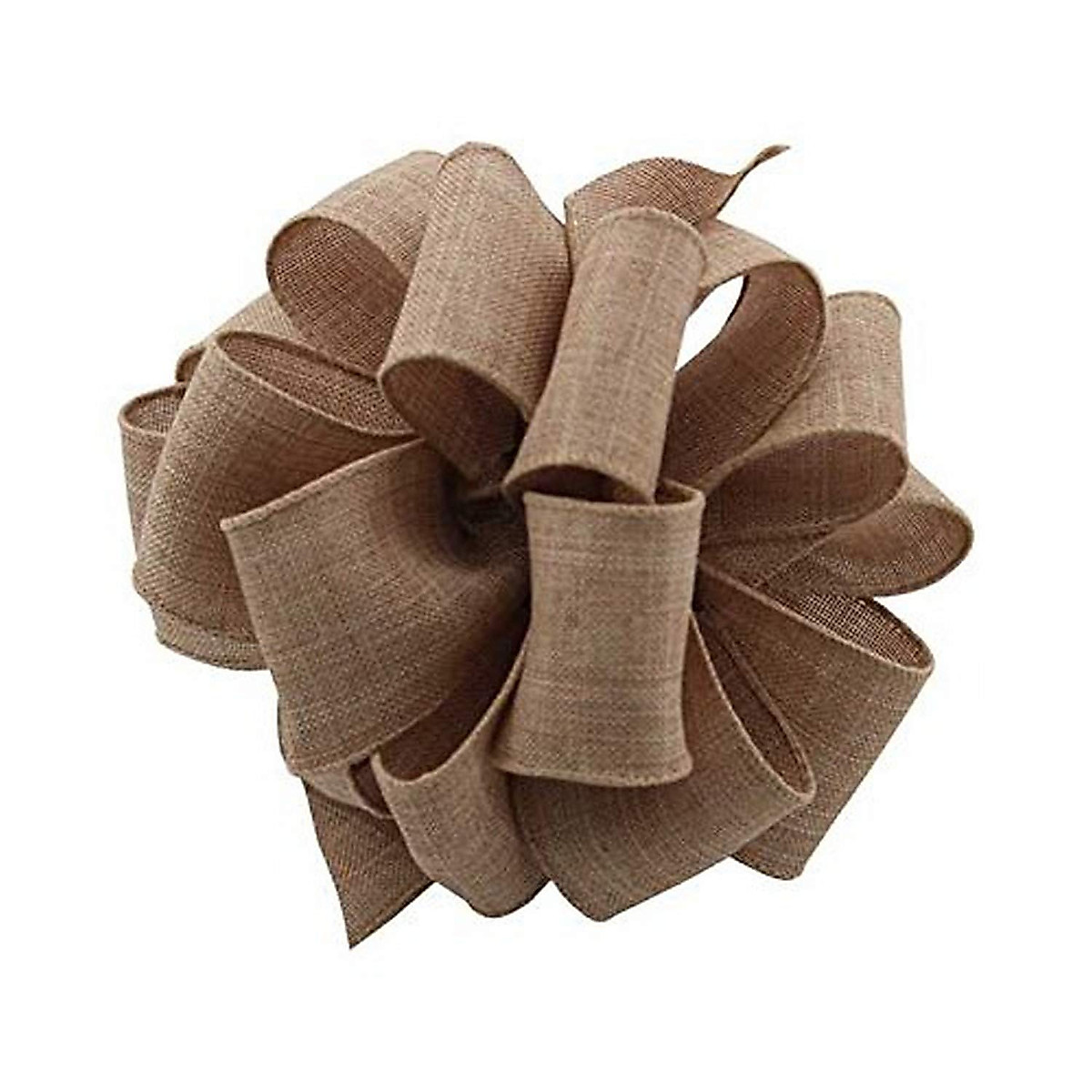 Berwick Offray DWI Linen Wired Edge Ribbon-1-1/2 Wide X 50 Yards-Natural Ribbon