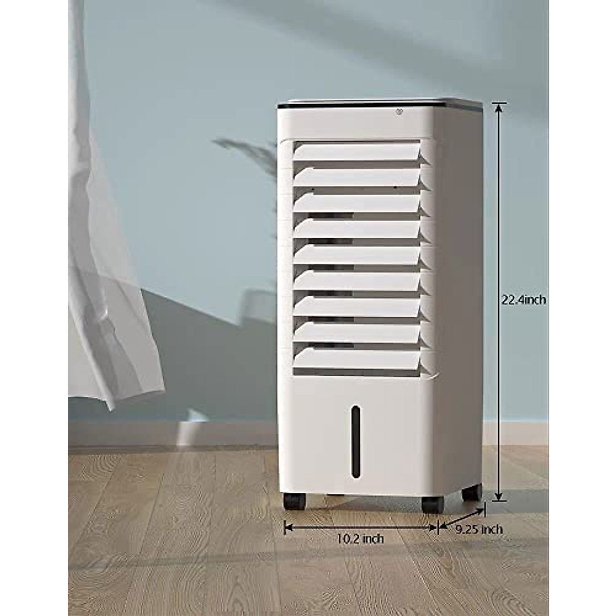 Portable Air Conditioner, 3-IN-1 Evaporative Air Cooler Windowless, 4 Modes & 3 Speeds Personal Swamp Cooler w/Humidifier, Remote & 12H Timer, Evaporative Cooler for Room Home Office