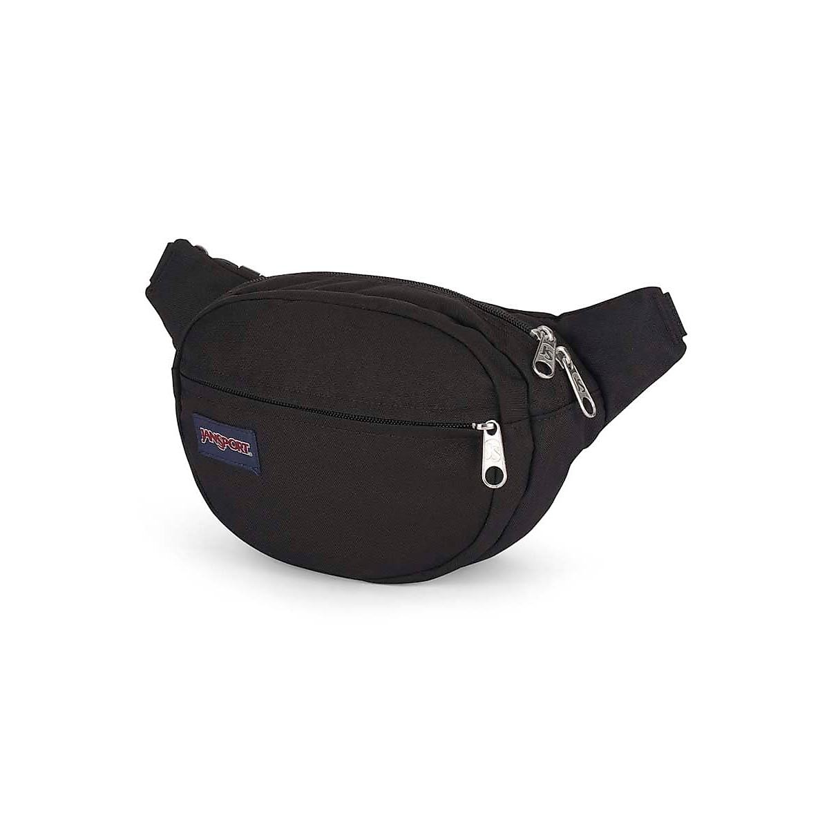 JanSport Fifth Avenue Fanny Pack Crossbody Bags for Women, Men, Black - Stylish, Durable Waist Bag with Adjustable Belt, Main Zippered Pocket, Quick Stash Pocket - Premium Travel Essentials