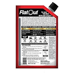 FlatOut Tire Sealant Sportsman Formula - Prevent Flat Tires, Seal Leaks, Contains Kevlar, 32-Ounce Bag, 1-Pack