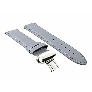 Ewatchparts 18-19-20-22-24MM LEATHER BAND STRAP SMOOTH COMPATIBLE WITH IWC PILOT PORTUGUESE