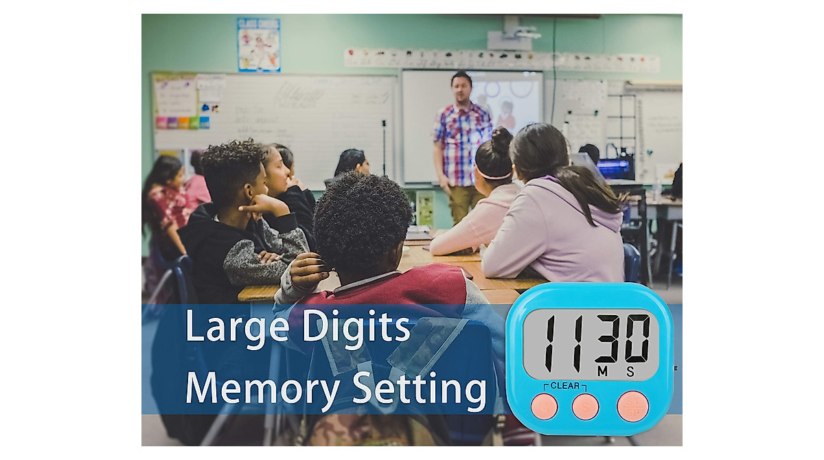 4Pack Classroom Timers for Kids - Countup & Countdown Timers