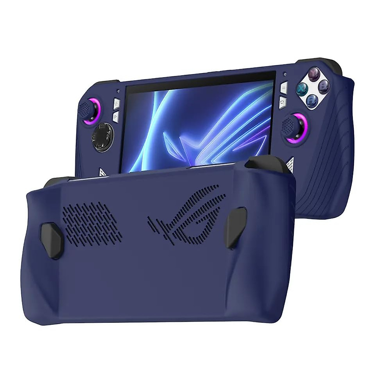 ASUS ROG Ally Silicone Protective Case - Anti Slip, Anti Finger Print, Enhanced Grip Control - Navy