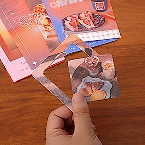 TIANREN Aesthetic Scrapbook kit(348pcs),Junk Journal/Daily Journal Scrapbooking Supplies Stationery,A6 Grid Notebook,DIY journaling Craft Gift for Teen Girls, Boys,Kids,Women..（Sunset