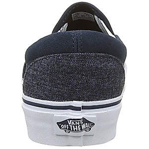 Vans Men's Classic, Check Foxing Cool Blue White, 7.5
