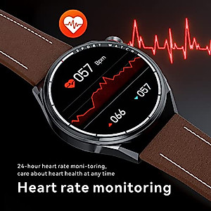 Smart Watch for Men, 30days Extra-Long Battery Life(Call Receive/Dial), IP68 Waterproof, Classic Fitness Watch for iPhone Android, 11 Modes of Sports, 1.5" Heart Rate Sleep/Blood Pressure Watch