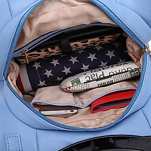 Women Leather Waterproof Bow Knot Top Handle Shoulder with Zipper Bags,Fashion Casual daily use Tote Bag (Red)