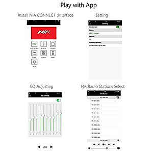 NIA Wireless Over Ear Headphones, Multifunctional Foldable Colorful Stereo Bass Bluetooth Headsets with 3.5mm Jack/Microphone/MP3 Player/FM Radio On-Ear Headset for Kids/Children/Phone/Tablets, Black