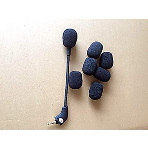 JMXLDS 2PCS Repacement Microphone Foam Sponge Microphone Windscreen for HyperX Cloud 2 Cloud II Cloud Core Cloud Silver Cloud X Gaming Headset.