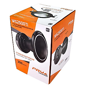 PRV AUDIO WG2500Ti 200 Watts 2" Exit High Frequency Horn Driver 8 Ohm 107dB PRO Audio Titanium Compression Driver with Aluminum Horn