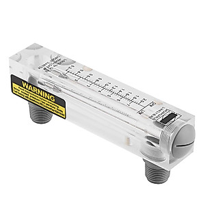 Liquid Flowmeter, Water Meter Panel Type Glass Liquid Flowmeter 0.2-2GPM/1-7LPM Water Measuring Meter