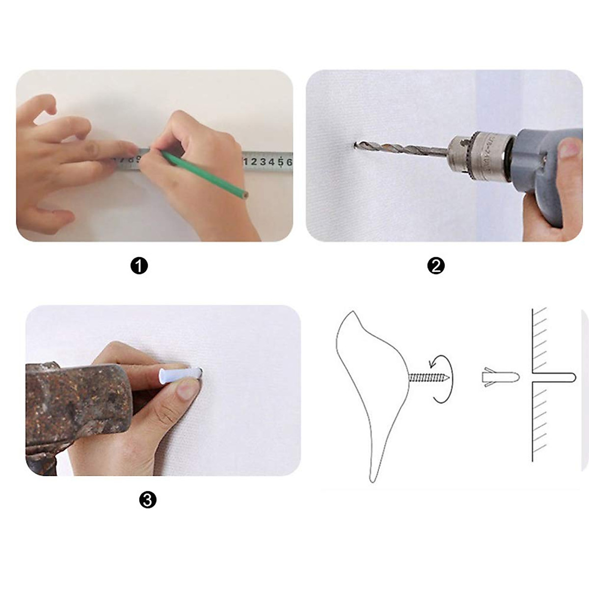 DesignSter Resin Bird Coat Hooks - Premium Creative Wall Mounted Birds Decorative Art Decor Hat Towel Bag Hanger Gift for Home,Living Room, Bedroom, Shop, Set of 5