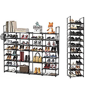 Mavivegue Shoe Rack, 8 Tier Large Shoe Rack Organizer Shoe Rack 10 Tier Shoe Rack,Shoe Stand