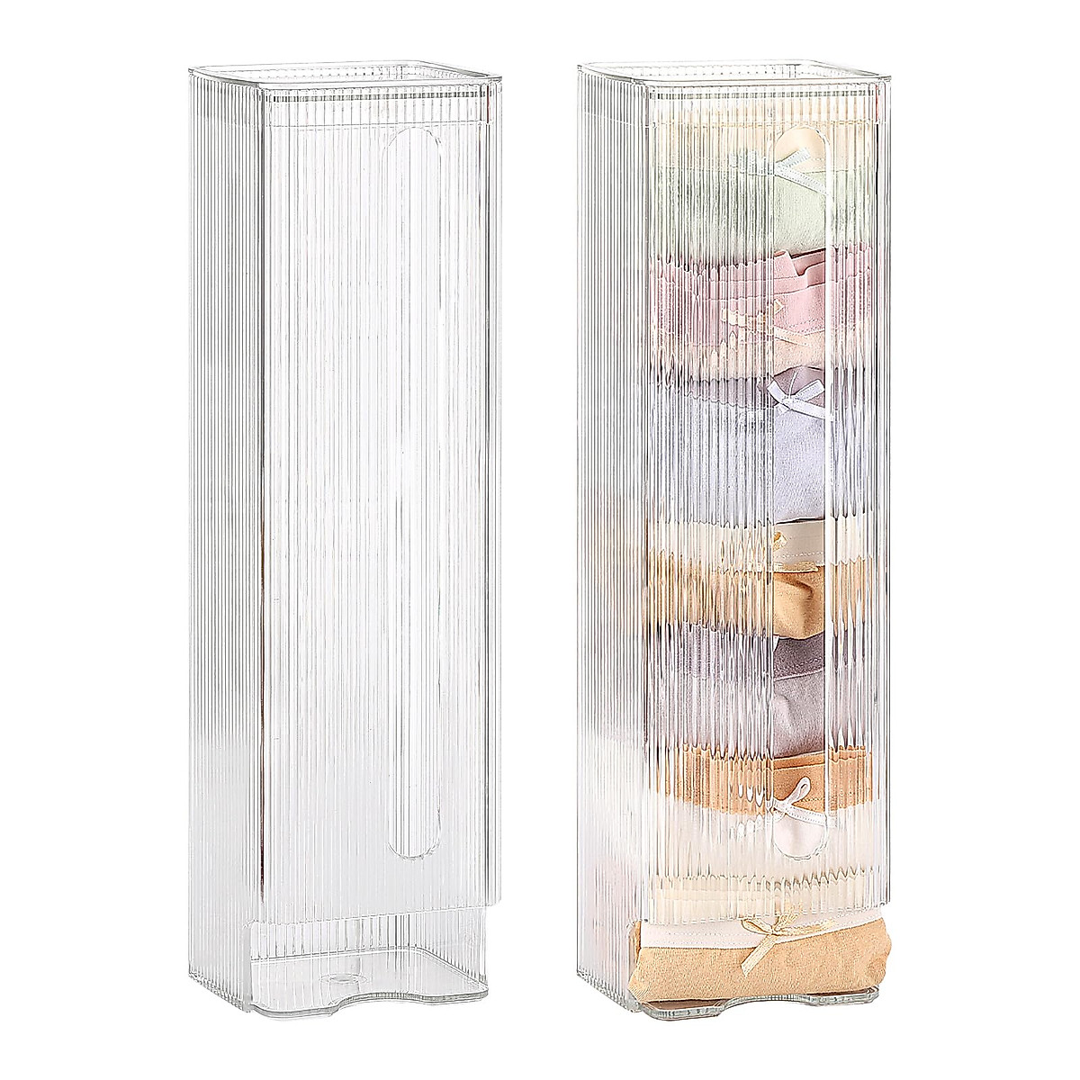 acDesign 2PCS Wall Mount Sock Underwear Drawer Organizer, Wall Hanging Underwear Storage Box for Wardrobe Cabinet Bedroom Socks Lingerie