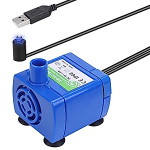 Wonder Creature Cat Water Fountain Pump, Replacement Pump for Round, Cubic and Crystal Cat Water Fountain, Pet Fountain Pump