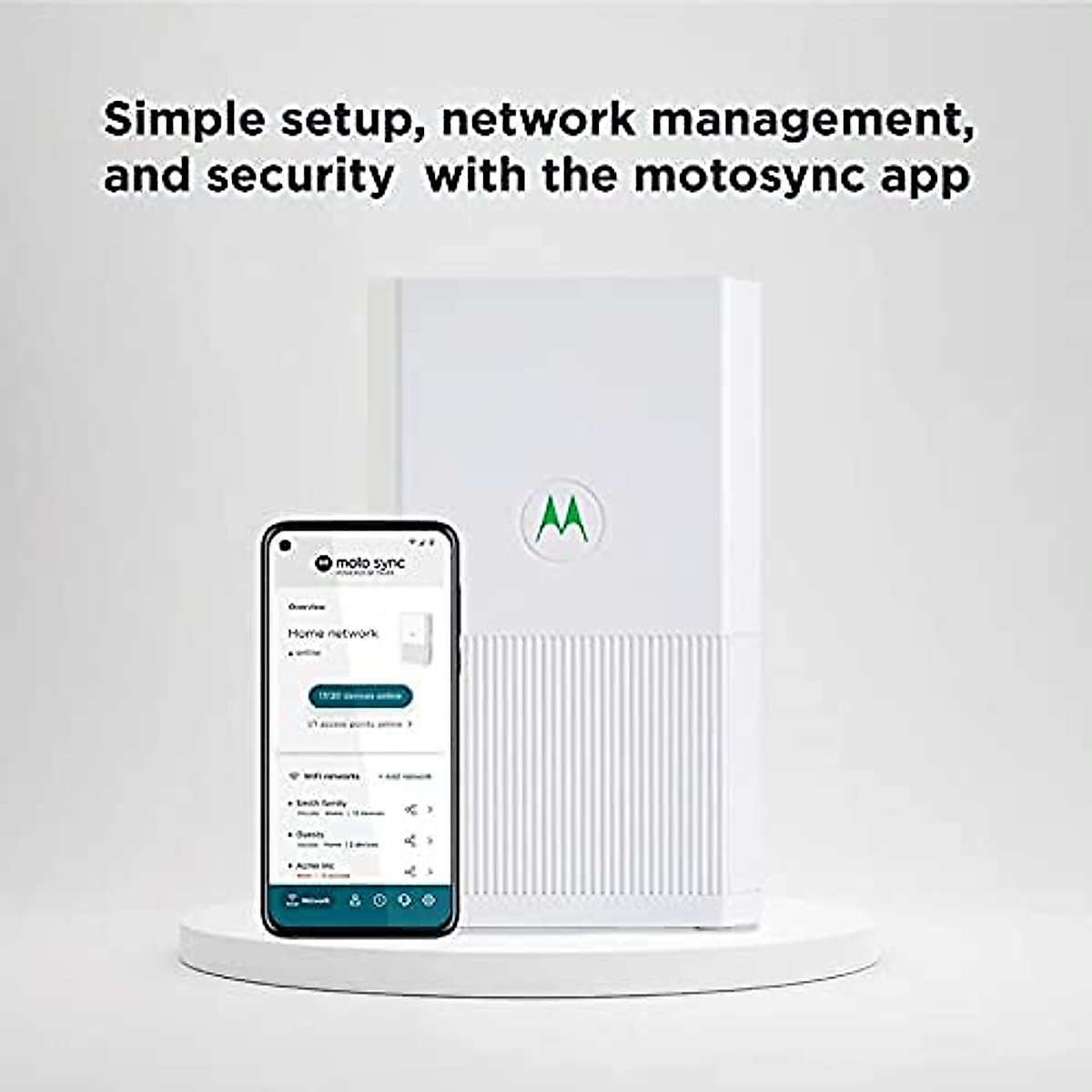 Motorola MH7023 | WiFi Mesh System (3-Pack) | Replaces Router + Extender | Easy Setup, Network Protection, Parental Controls | AC2200 WiFi Speed | up to 5000 sq ft