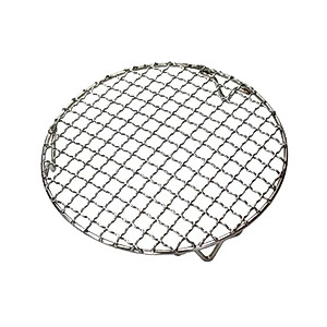 Stainless Steel Round Wire Baking Cooling Rack with Legs for Airfryer Oven, Nonstick Cooling Roasting Rack Net Grill Barbecue Rack for Cooling Cookie Bread Cake (250mm/9.8")
