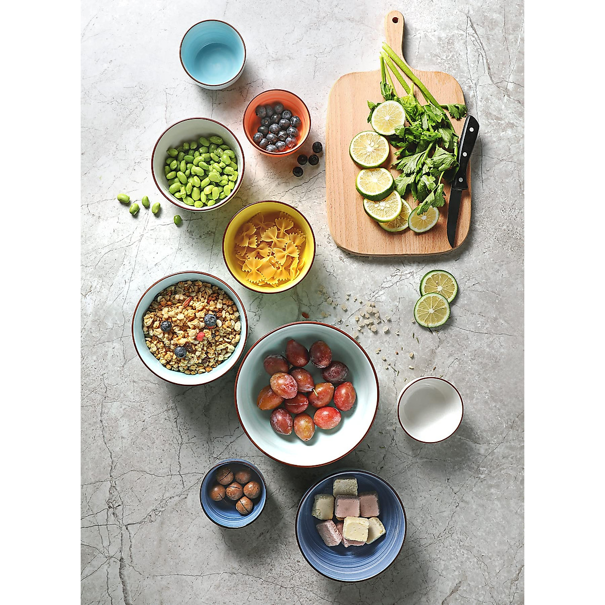 Sweese 10 Ounce Bowls & 10 Inch Plates Set of 6