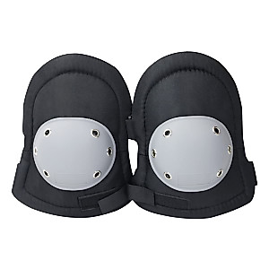 TILER Knee Pads for Work, Anti-Slip Collision Avoidance Kneepads for Men and Women with Comfortable Gel Cushion, Double Straps and Adjustable Clips for Construction, Gardening, Flooring 8129B-1