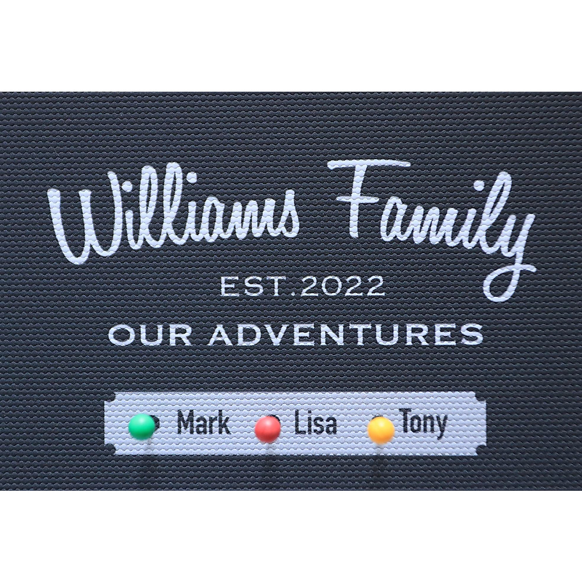 World Map -Push Pin Canvas, Personalized (Canvas 36x24x1.75)