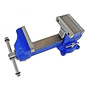 Yost Vises 855-D2 Industrial Grade Reversible Vise, 5.5", Blue