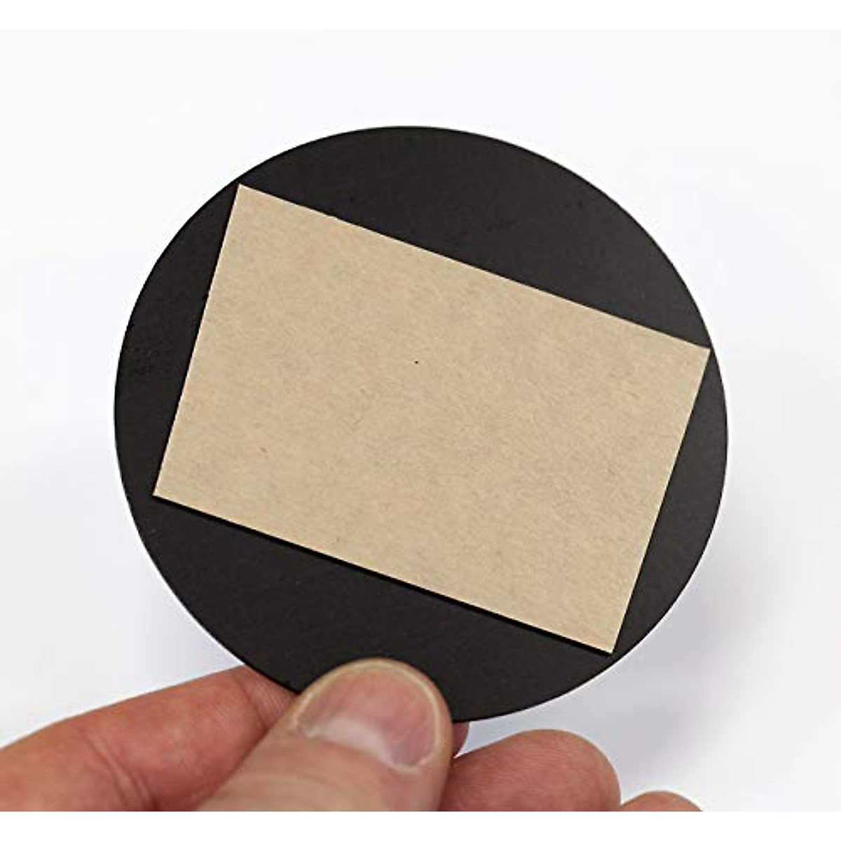 2" Round, Metal Recycle Signs | Recycle Bin Marker | Sign for Recycling Basket | Brushed Silver Aluminum with Green Recycle Symbol | Signs for Sustainability