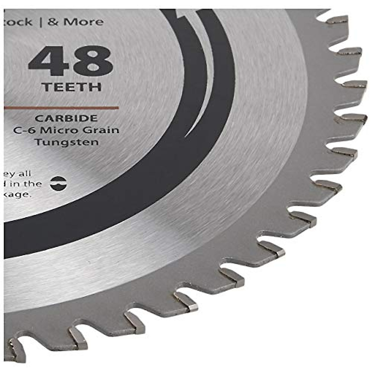 Oshlun SBF-080048 8-Inch 48 Tooth TCG Saw Blade with 5/8-Inch Arbor (Diamond Knockout) for Mild Steel and Ferrous Metals