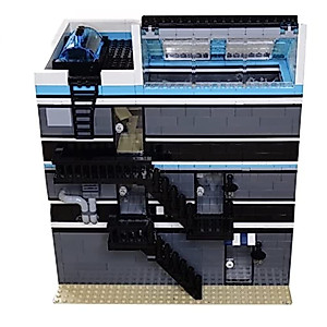 General Jim's Ocean Aquarium Museum Modern Three Level Glass Front Street View City Modular Building Blocks Set Aquarium Bricks Toy Building Set with Accessories for Teens and Adults