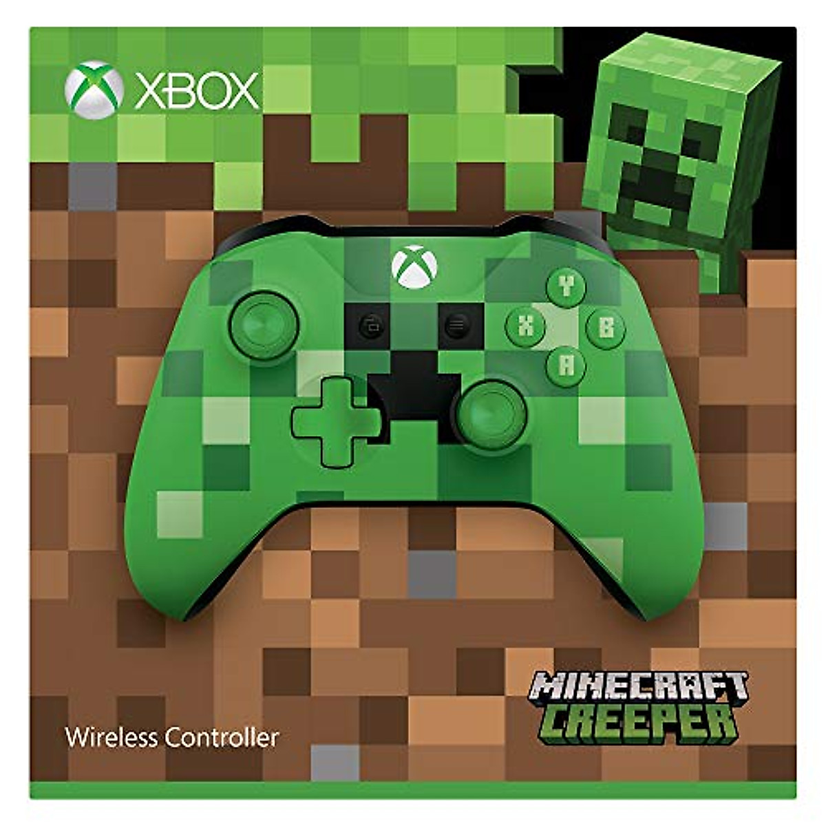 Xbox Wireless Controller/ PC Computer - Minecraft Creeper Green Special Limited Edition