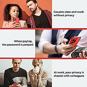 [2023 New Safety Lock+Camera Protector] Magnetic Case for iPhone 12 Pro Max,[100% Screen Sensitivity ][Anti-Peeping Screen Protector] Double Sided 9H Glass Privacy Case for iPhone 12 Pro Max