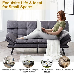 MUUEGM 267FA-DGY Sofabed, Medium, Gray-01