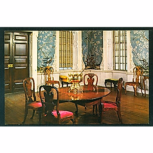Supper Room of the Governor's Palace Williamsburg Virginia 18th Century Furniture Vintage Postcard
