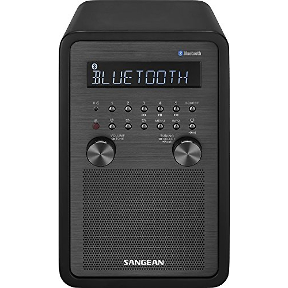 Sangean WR-50 FM-RBDS/AM/Bluetooth Wood Cabinet Table Top Radio (Certified Refurbished)