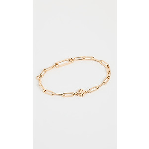 Tory Burch Women's Good Luck Chain Bracelet, Tory Gold, One Size