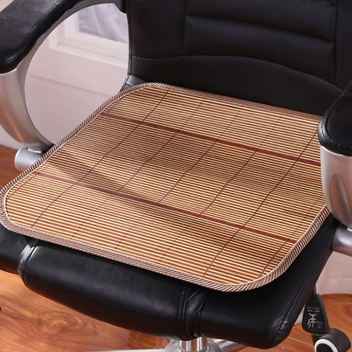 GEORPE Chair Pads Summer Household Bamboo Seat Pad Cool Car Seat Cushion Sofa Non-Slip Mat Modern Home Office