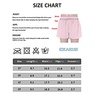 3 Pack Girls Flowy Butterfly Shorts Athletic 2 in 1 Running Skirt Shorts Preppy Cheer Gymnastics Flow Kids Clothes Black White Pink 8Y
