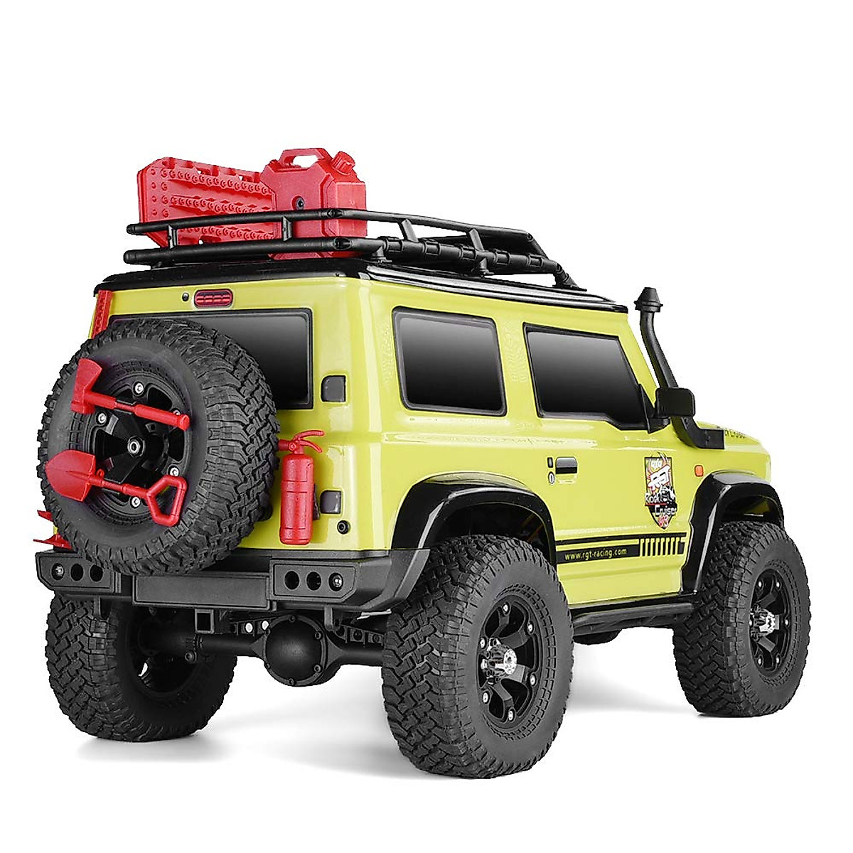 RGT RC Crawler 1:10 4wd Crawler Off Road Rock Cruiser RC-4 136100V3 4x4 Waterproof Hobby RC Car Toy (Yellow)